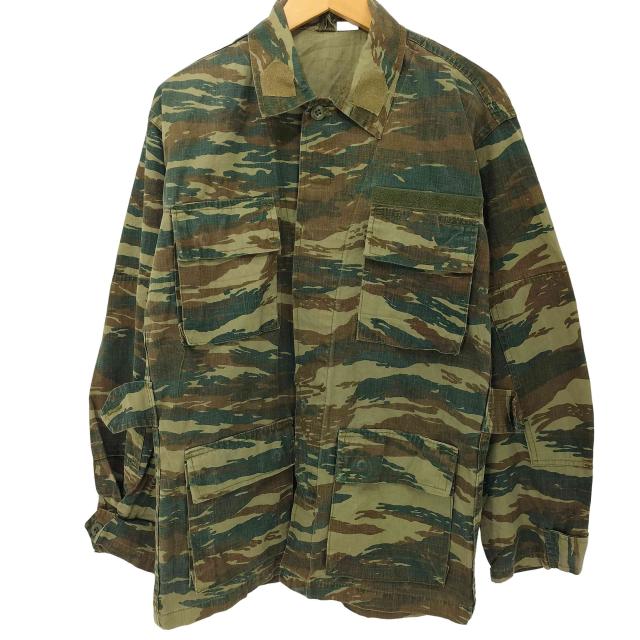 USED古着(ユーズドフルギ) GREECE ARMY CAMO BDU JACKET LIZARD PATTERN ギリシャ軍 BDU ...
