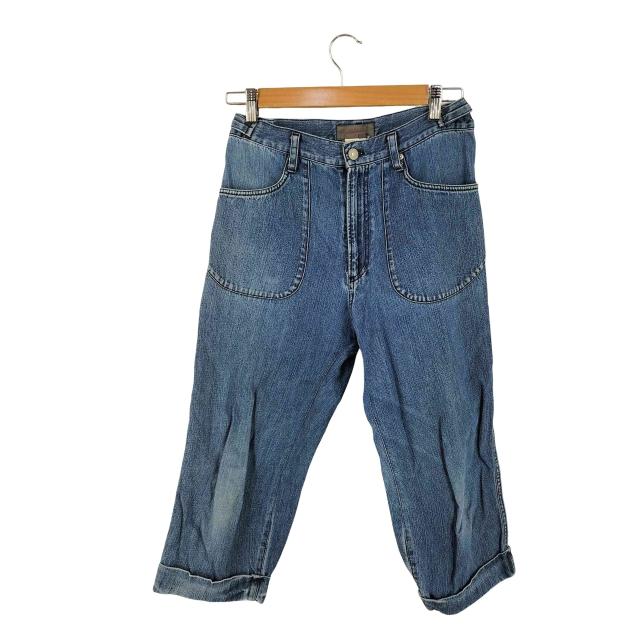 YOHJI YAMAMOTO+NOIR(ヨウジヤマモトプリュスノアール) クロップド デニム ベイカーパンツ レディース JPN：1 【中古】【ブランド古着バズストア】