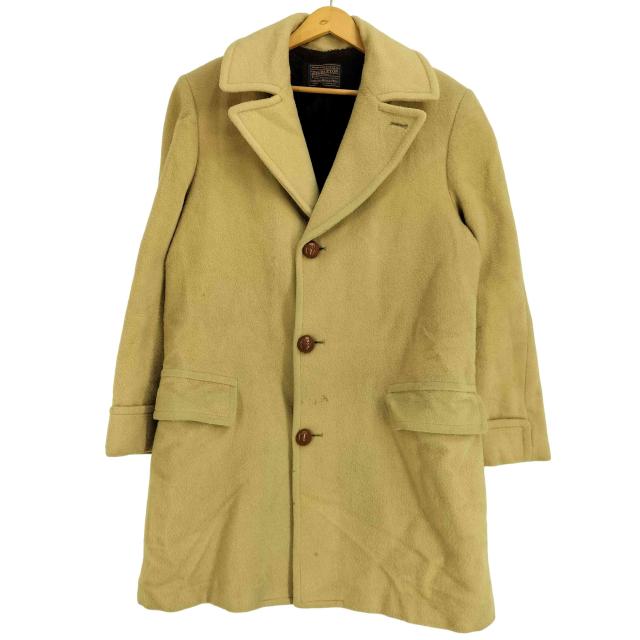 PENDLETON(ペンドルトン) 70S ウール くるみボタン チェスターコート ライナー付き メンズ 表記無 【中古】【ブランド古着バズストア】