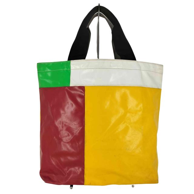 COMME des GARCONS(コムデギャルソン) 塩化ビニル PVC パッチワーク クレイジーパターン トートバッグ メンズ 表記無 【中古】【ブランド古着バズストア】