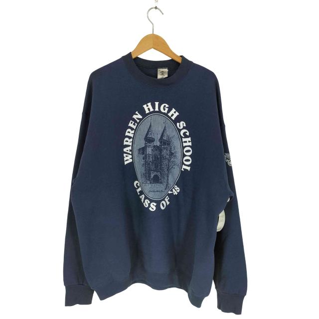 FRUIT OF THE LOOM(フルーツオブザルーム) 90s〜00s USA製 best WARREN HIGH SCHOOL カレッジプリント裏起毛クルーネックトレーナー メンズ  XL【中古】【ブランド古着バズストア】