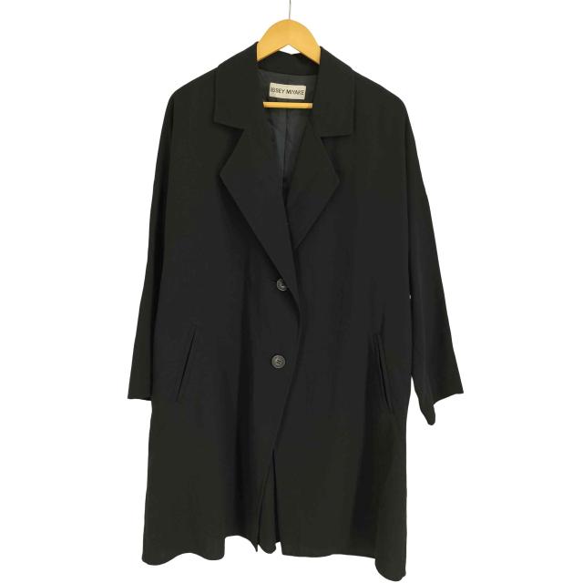 ISSEY MIYAKE(イッセイミヤケ) 00S 銀タグ ウール チェスターコート レディース JPN：M 【中古】【ブランド古着バズストア】