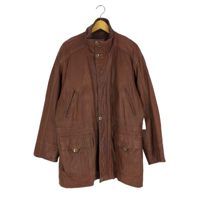 USED古着(ユーズドフルギ) {{VITESSE}} ハイネック レザーハーフコート メンズ JPN：L 【中古】【ブランド古着バズストア】