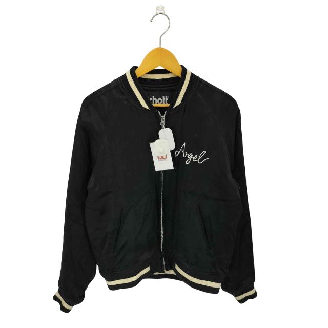 Schott(ショット) ORIENTAL WORLD TOUR オリエンタルワールドツアー刺繍 サテン スカジャン メンズ  M【中古】【ブランド古着バズストア】