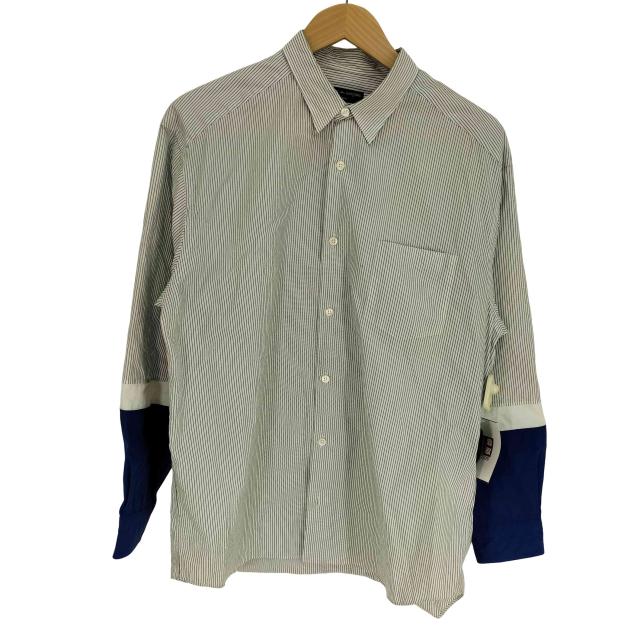 COMME des GARCONS HOMME(コムデギャルソンオム) AD2023 24SS 切替 L/S ストライプ シャツ メンズ JPN：S 【中古】【ブランド古着バズストア】