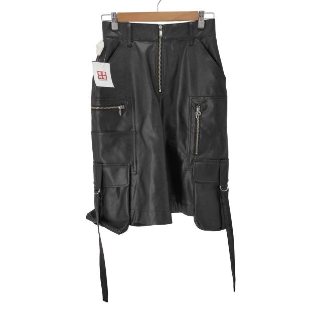 PRANK PROJECT(プランクプロジェクト) Leather Cargo Shorts レディース FR：36-38 【中古】【ブランド古着バズストア】