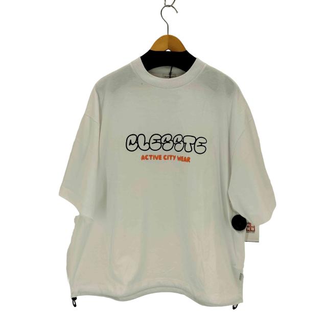 USED古着(ユーズドフルギ) {{CLESSTE}} BUBBLE LOGO PRINT MASSIVE T-SHIRT WITH DRAWSTRINGS メンズ FREE 【中古】【ブランド古着バズストア】