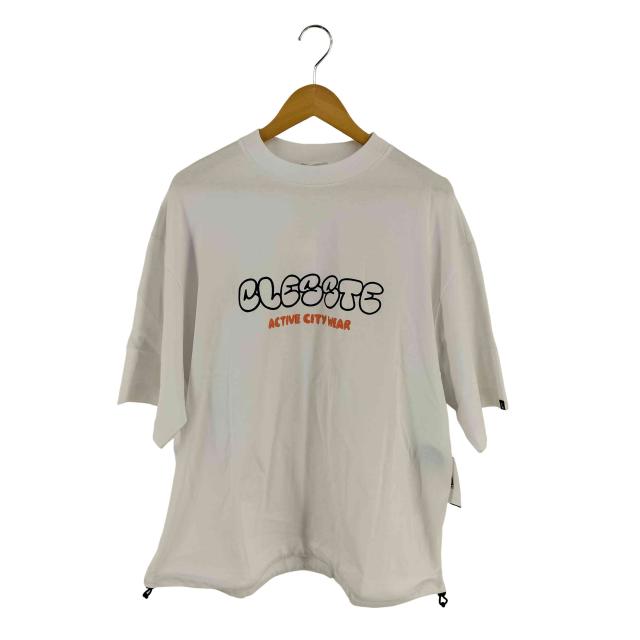 USED古着(ユーズドフルギ) {{CLESSTE}} 25AW BUBBLE LOGO PRINT MASSIVE T-SHIRT WITH DRAWSTRINGS オーバーサイズ プリント Tシャツ メンズ FR【中古】【ブランド古着バズストア】