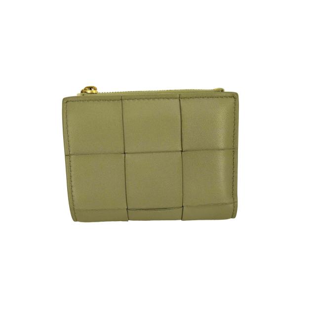 BOTTEGA VENETA(ボッテガヴェネタ) カセット イントレチャートウォレット レザー 二つ折り財布 レディース 表記無 【中古】【ブランド古着バズストア】