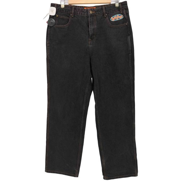 BUTTER GOODS(バターグッズ) SCATTERED DENIM PANTS 刺繍 バギー デニム パンツ メンズ  34【中古】【ブランド古着バズストア】