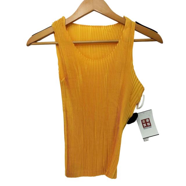 ISSEY MIYAKE(イッセイミヤケ) プリーツノースリーブカットソー レディース JPN：M 【中古】【ブランド古着バズストア】