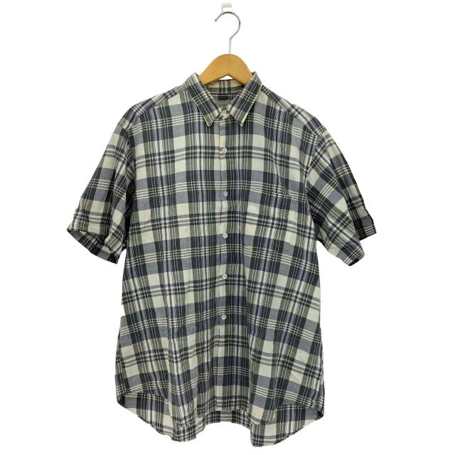 COMME des GARCONS HOMME(コムデギャルソンオム) 90s 銀タグ 田中オム チェック柄 レギュラーカラー半袖シャツ メンズ 表記無 【中古】【ブランド古着バズストア】