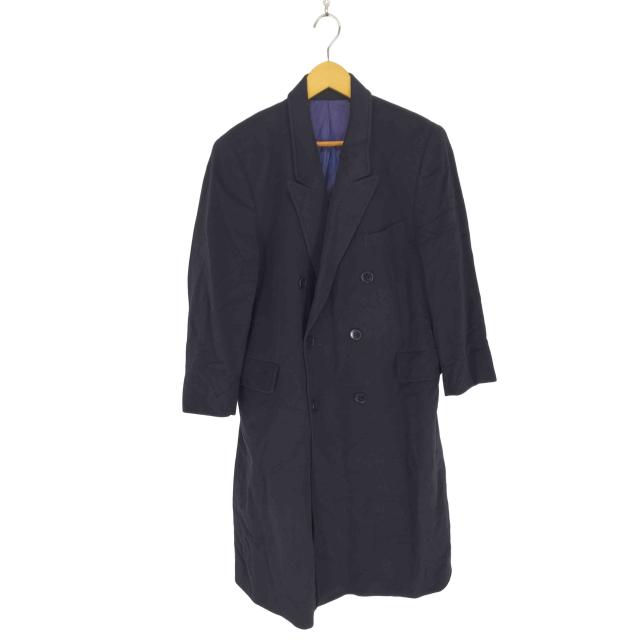 USED古着(ユーズドフルギ) MADE IN ITALY Pure Cashmere カシミヤ100 裏地玉虫色チェスターコート メンズ  175【中古】【ブランド古着バズストア】