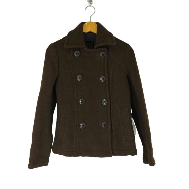 BURBERRY BLUE LABEL(バーバリーブルーレーベル) 裏地チェック ピーコート レディース  38【中古】【ブランド古着バズストア】