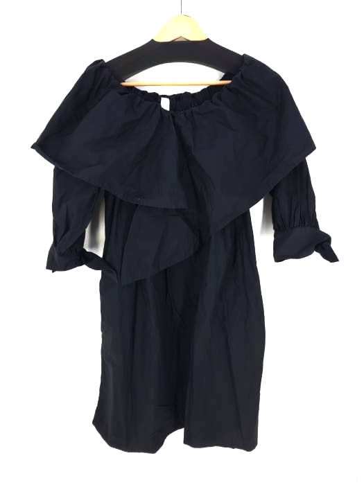 Merlette(マーレット) ブラックフリルワンピース オフショルダーワンピース レディース import：XS import：XS【中古】【ブランド古着バズストア】