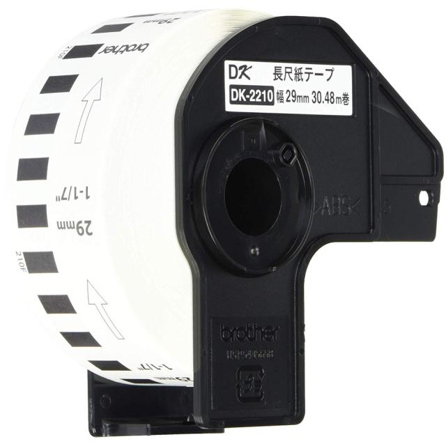 【新品】 【法人・個人事業主限定】【代金引換不可】 【日時指定不可】 ブラザー 感熱式ラベルテープ 長尺紙テープ DKテープ DK-2210 ホワイト 幅29mm 30.48m巻 24巻セット Brother