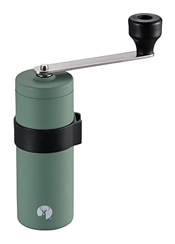 パール金属(PEARL L) キャプテンスタッグ 日本製 コーヒーミル セラミック刃 ハンディータイプ Sサイズ 18-8 ステンレス製 ヴィンテージグリーン UW-3546