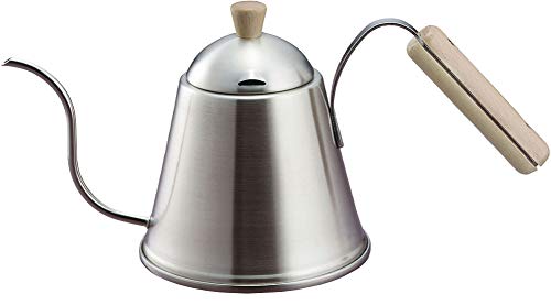 珈琲考具 下村企販 ドリップポットITTEKI 木ハンドル 【日本製】 直火 IH対応 細口 コーヒー ケトル 700ml 40437 燕三条