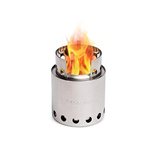 Solo Stove ソロストーブライト ステンレススチール 高さ：約10cm(収納時) 約14.5cm(使用時) 直径(幅)：約10.8cm