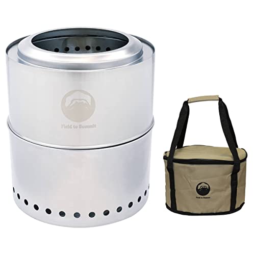 Field to Summit フレイムストーブMAX MINI OFBMAXMI 二次燃焼 ボンファイア 焚き火台 ファイアーピット キャンプファイヤー ウッドストーブ 薪 ステンレス 304 キャンプ キャリーバッグ付き 焚火台 コン