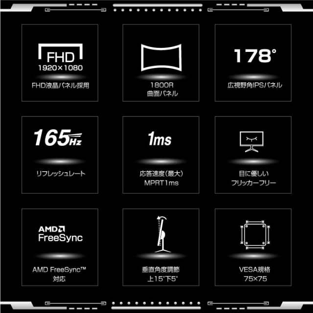 WIS 27インチ PCモニター ゲーミングモニター 曲面 ディスプレイ WIS 27インチ PCモニター ゲーミングモニター 曲面 ディスプレイ