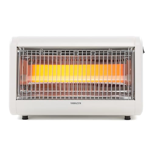 [山善] あしもとあったか 電気ストーブ ヒーター 小型 足元 転倒OFFスイッチ 簡単操作 400W ホワイト DS-F044(W)