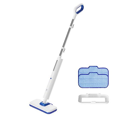 Mistsince スチームクリーナー スチームモップ 高温スチーム掃除機 カーベッドグライダー付き 450mL スチーム調整機能 水拭き 軽量 コンパクト 床 油汚れ 絨毯 畳 フローリング 大掃除