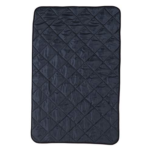 富士パックス販売(Fujipacks Hanbai) オーラ岩盤浴 ホットマット 電気いらず ひざ掛け ブランケット 保温マット 蓄熱繊維 敷きマット 座布団 首 肩 膝 足に マルチマット キルト極 半身浴 グレー L 110×70cm