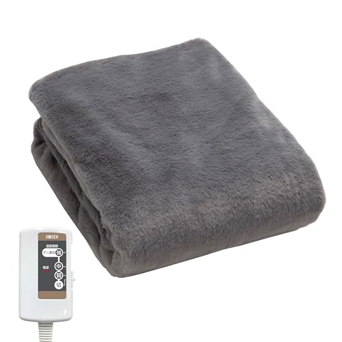広電(KODEN) 電気毛布 敷き 130×80cm ラビットファー 洗える ダニ退治 スライド温度調節 CWA401H-HM