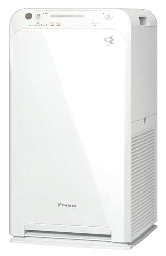 ダイキン 空気清浄機（加湿無し）ペットのニオイ・毛、花粉対策MC55Z-W 25畳 ホワイト ストリーマ 静音設計 コンパクト お手入れ簡単 強力吸引 壁際設置 ハウスダスト 省エネ ウイルス