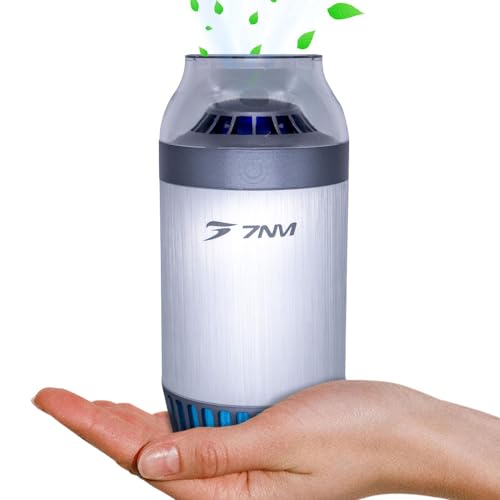 7NM 日本ブランド 脱臭強化 空気清浄機SAMURAI AIR 車載 ポータブル タバコ 小型 光触媒 除菌 卓上 軽量 花粉対策 ウィルス抑制 コンパクト ペット 消臭 臭い HEPA フィルター付属(Silver)