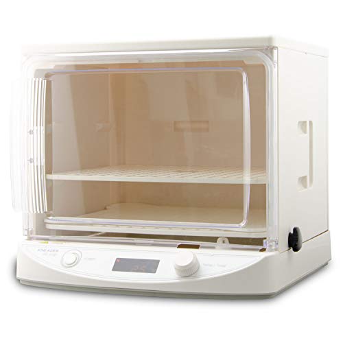 日本ニーダー 洗えてたためる 発酵器 mini ホームベーカリー タイマー機能搭載 簡単組立 コンパクト収納 PF110D ホワイト