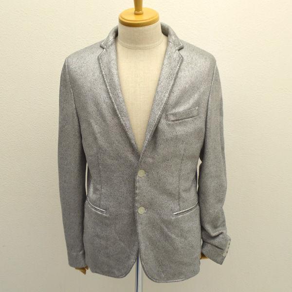 DANIELE ALESSANDRINI / ダニエレ アレッサンドリー二 ◆テーラードジャケット/シルバー/サイズ不明 メンズ 【古着】 【中古】