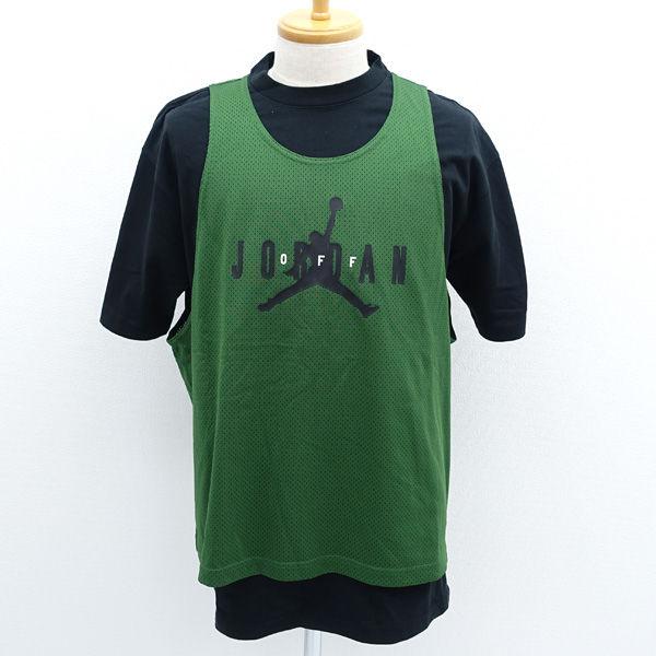 OFF WHITE × JORDAN BRAND / ジョーダン ◆Tシャツ/AS H OW SS TOP/グリーン/M/タグ付き CV3524-361 メンズ 【中古】