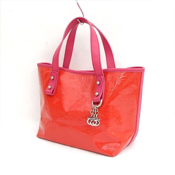 Salvatore Ferragamo / サルヴァトーレフェラガモ ◆トートバッグ パテント エナメル レッド ガンチーニ ブランド【バッグ】