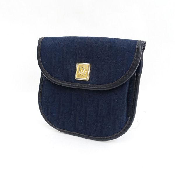 Christian Dior / クリスチャンディオール ◆トロッター ケース ネイビー ブラック オールド ブランド【財布/サイフ】