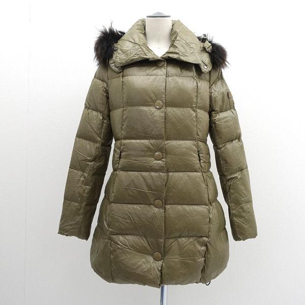 TATRAS / タトラス◆ダウンコート/ウッチェリエラ/ラクーンファー/カーキ/サイズ03 LTA13A4294 【レディース】【中古】