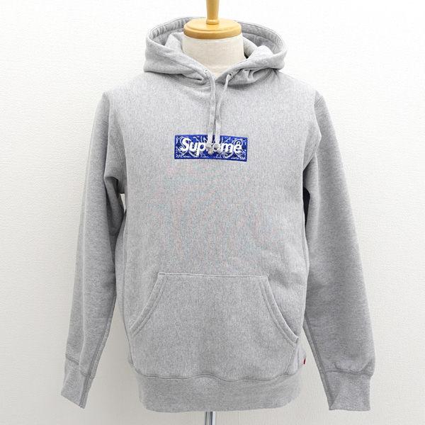 Supreme / シュプリーム ◆Bandana Box Logo Hooded Sweatshirt/パーカー/グレー/M/タグ付き メンズファッション【中古】
