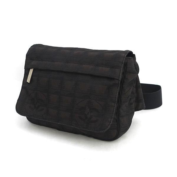 CHANEL / シャネル ◆ニュートラベルライン ボディバッグ ウエストバッグ ブラウン A29346 ブランド【バッグ/バック】【中古】
