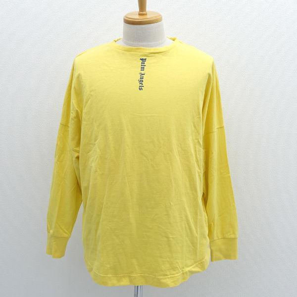Palm Angels / パームエンジェルス ◆長袖Ｔシャツ/ロンT/ロゴ/イエロー/サイズS PMAB001C99JER002 メンズ 【中古】