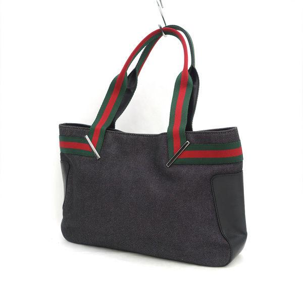 GUCCI / グッチ ◆シェリーライン デニム トートバッグ ハンドバッグ 73983 ブランド【バッグ/バック/BAG/鞄/カバン】 【中古】