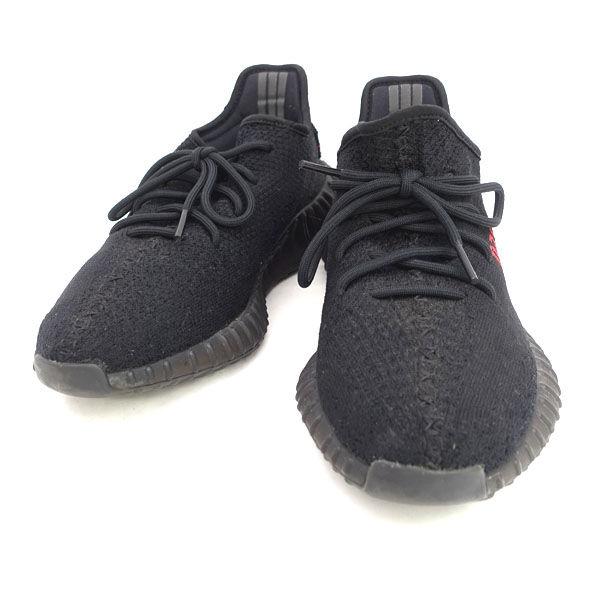 adidas / アディダス ◆YEEZY Boost 350 V2/ブラック×レッド/27.5ｃｍ CP9652 メンズファッション【メンズ/MEN】 【中古】