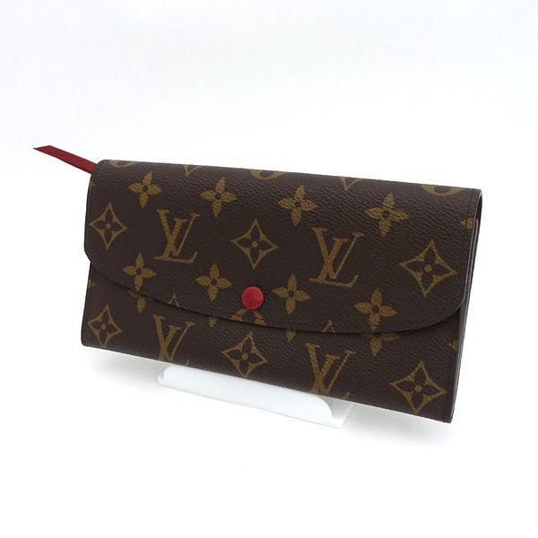 LOUIS VUITTON / ルイヴィトン ◆ポルトフォイユ エミリー フューシャ 長財布 モノグラム M60697 ブランド【財布】