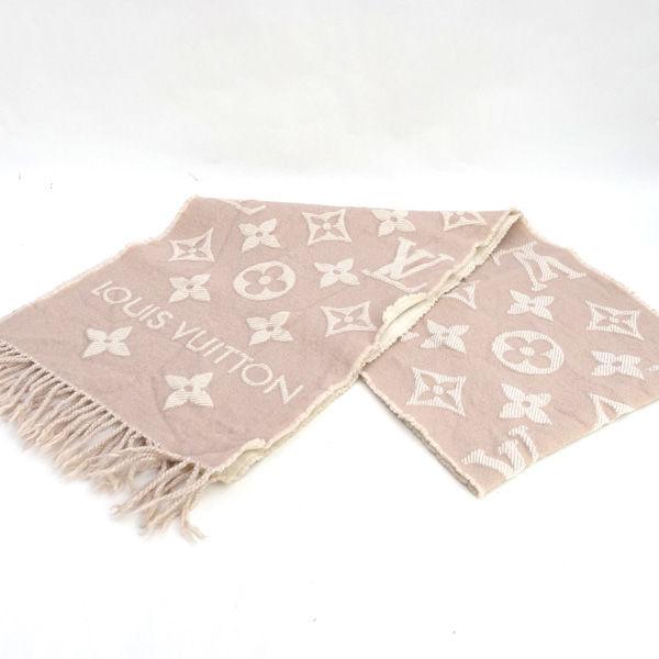 LOUIS VUITTON / ルイヴィトン ◆エシャルプ LV エセンシャル マフラー ピンク  M77729 ブランド【レディース】 【中古】