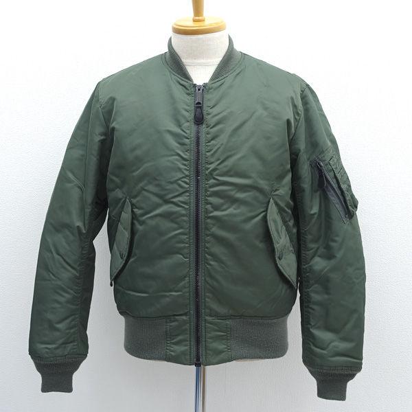 AVIREX / アヴィレックス ◆MA-1/コマーシャルロゴ/リバーシブル/カーキ×オレンジ/L 6162164 メンズファッション　【中古】