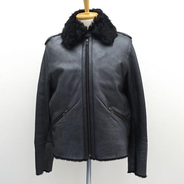MALE＆Co. / メイル アンド コー ◆ラムレザームートンジャケット/裏ファー/ブラック/サイズLL 142005 メンズ　【中古】