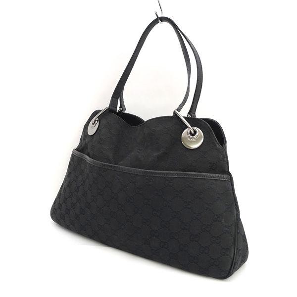 GUCCI / グッチ ◆GGキャンバス エクリプス トートバッグ ブラック 121023 204991 ブランド【バッグ/バック/BAG/鞄】 【中古】