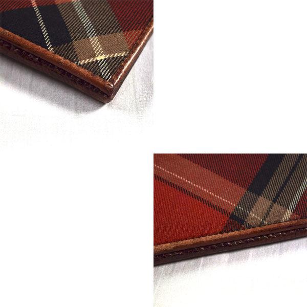 Vivienne Westwood / ヴィヴィアンウエストウッド ■ORB 長財布 キャンバスレザー チェック 【財布/サイフ/ウォレット】【中古】 Vivienne Westwood / ヴィヴィアンウエストウッド □ORB 長財布