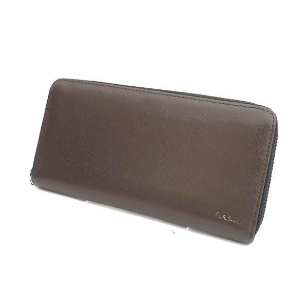 Paul Smith / ポールスミス ■ラウンドファスナー 長財布 レザー ブラウン ブランド【財布/サイフ/ウォレット】 【中古】