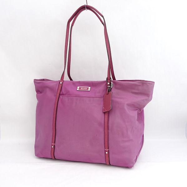 TUMI / トゥミ ■トートバッグ ビジネス ナイロン レザー ピンク系 ブランド【バッグ/バック/BAG/鞄/カバン】 【中古】